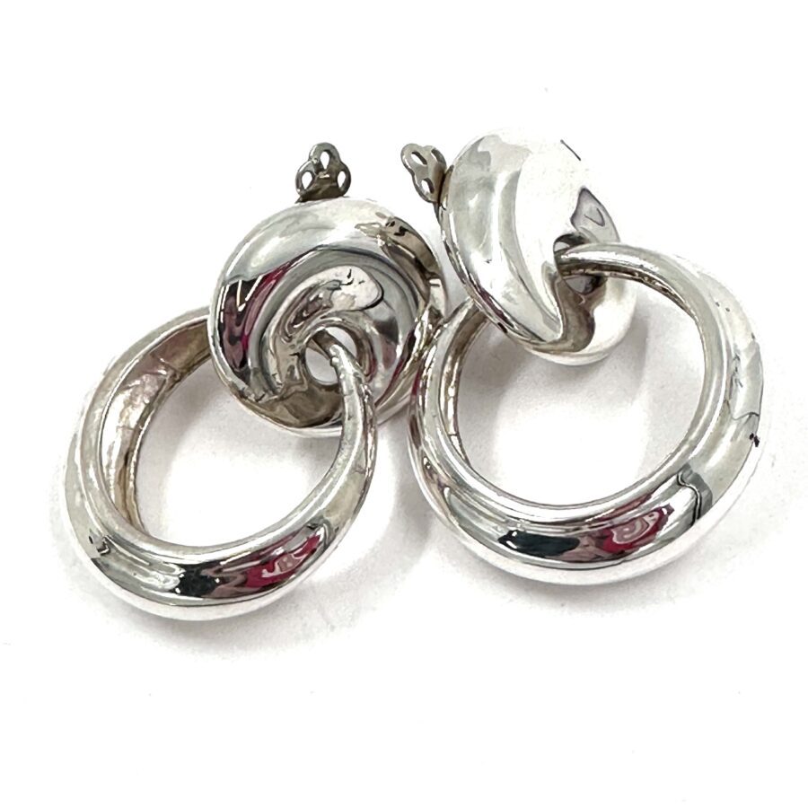 Robert Lee Morris Silver Bubble Door Knocker Earrings | Robert Lee ...